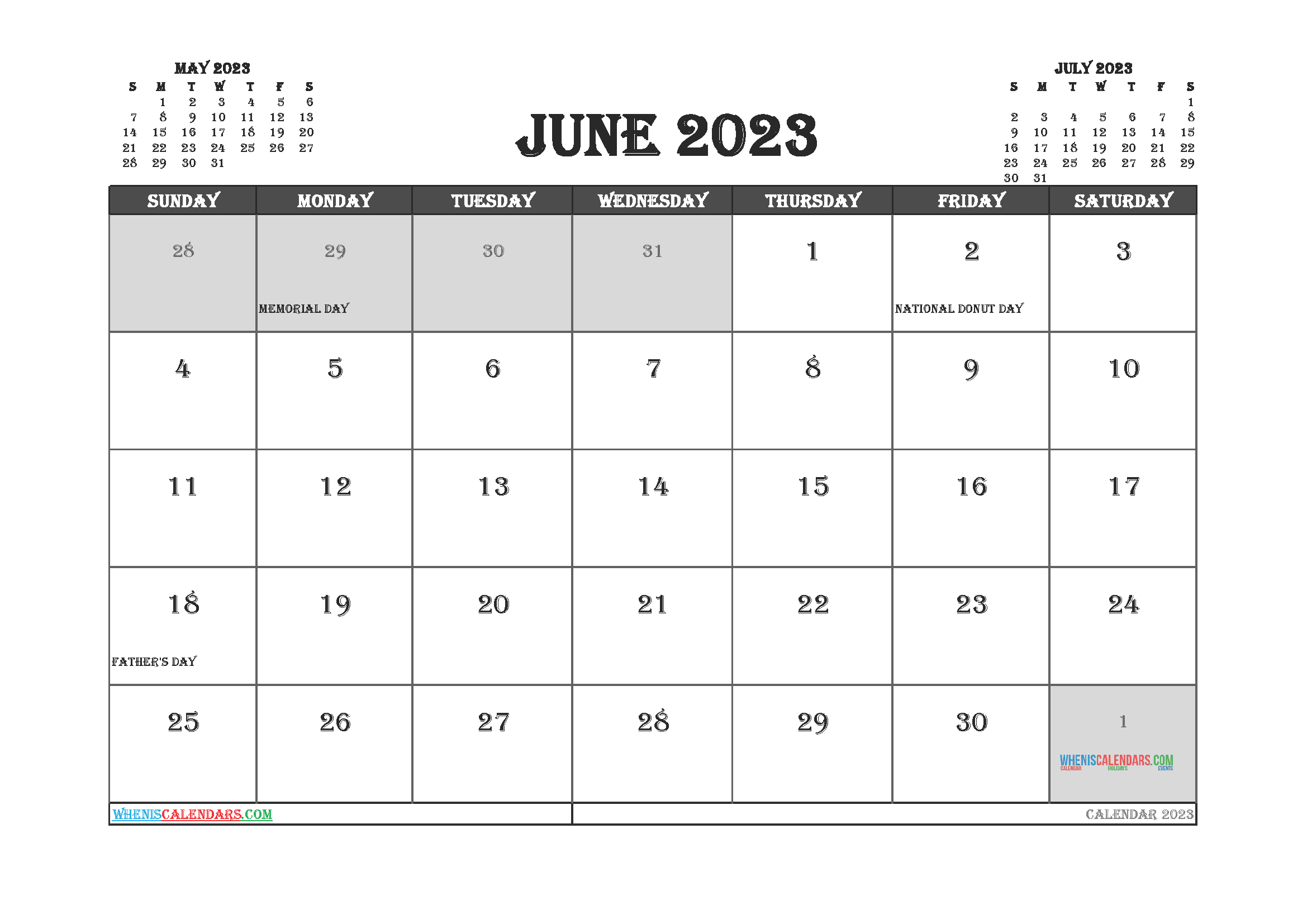 Yearly Calendar Printable Calendar 2023 - YearlyCalendars.net Yearly Calendar Printable Calendar 2023 - YearlyCalendars.net