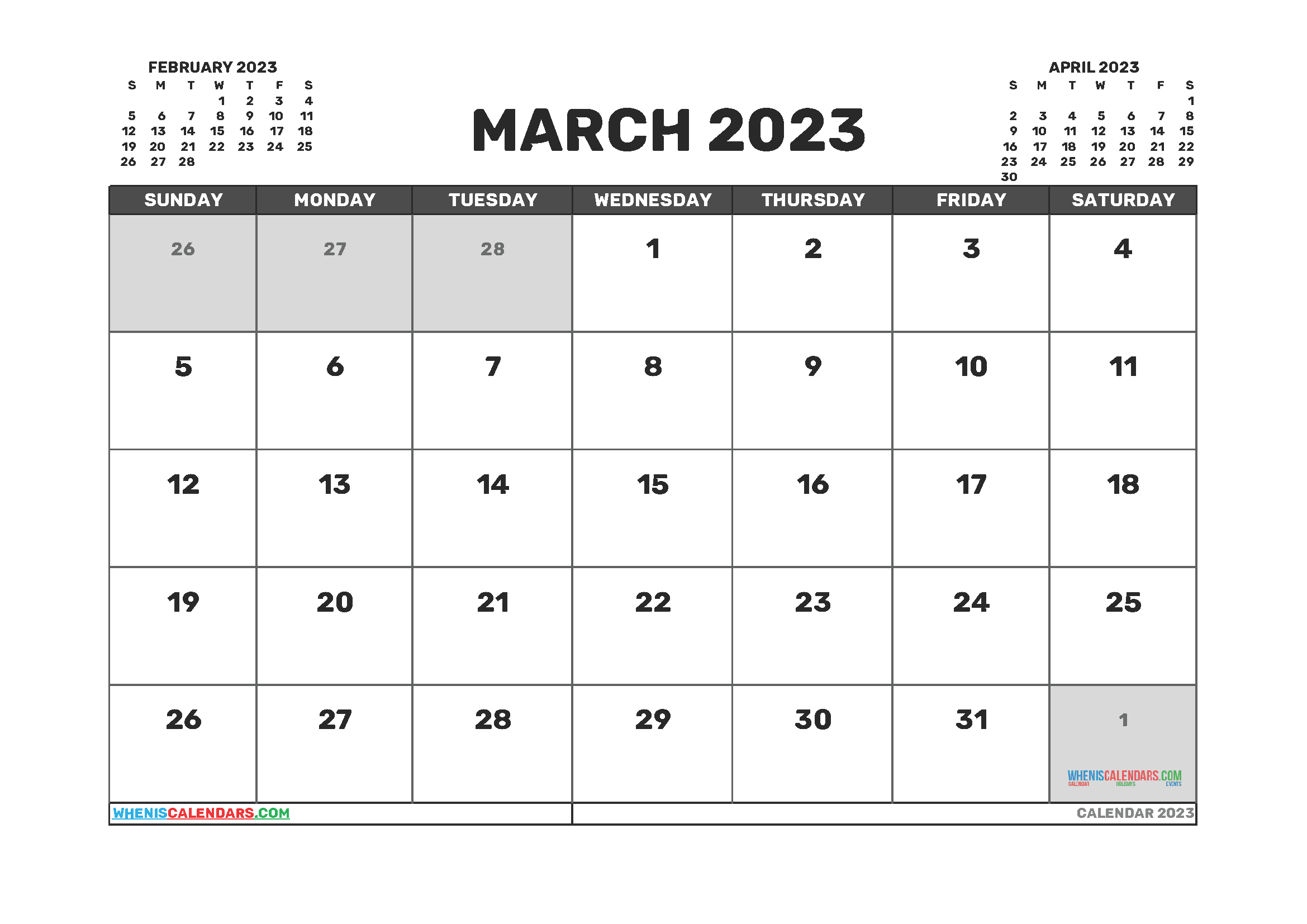 2023 Year Calendar Small Printable - YearlyCalendars.net 2023 Year Calendar Small Printable - YearlyCalendars.net