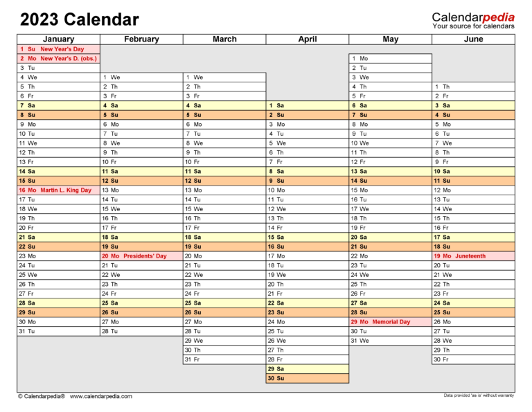 Year Planner Calendar 2023 Printable - YearlyCalendars.net Year Planner Calendar 2023 Printable - YearlyCalendars.net